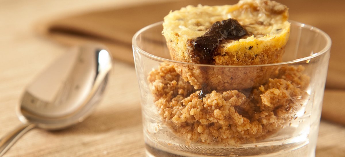 Savory Duck Confit Cheesecake Bites with Caramelized Balsamic Onion Jam ...